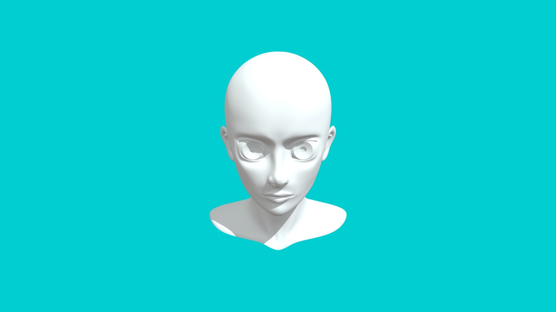 face of a young girl - 3D model by TwanWigger [faf656c] - Sketchfab