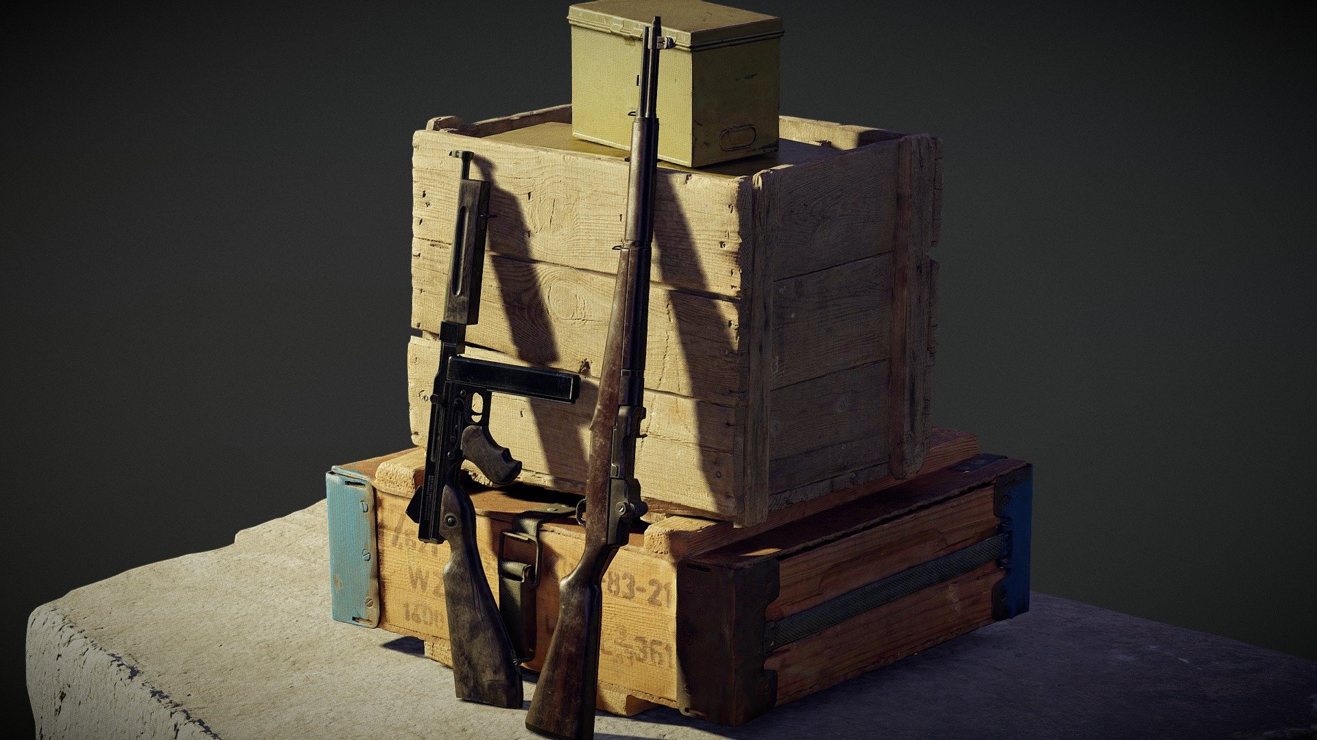 WWII Weapons Scene - 3D model by Kommander Karl (@kommanderkarl ...