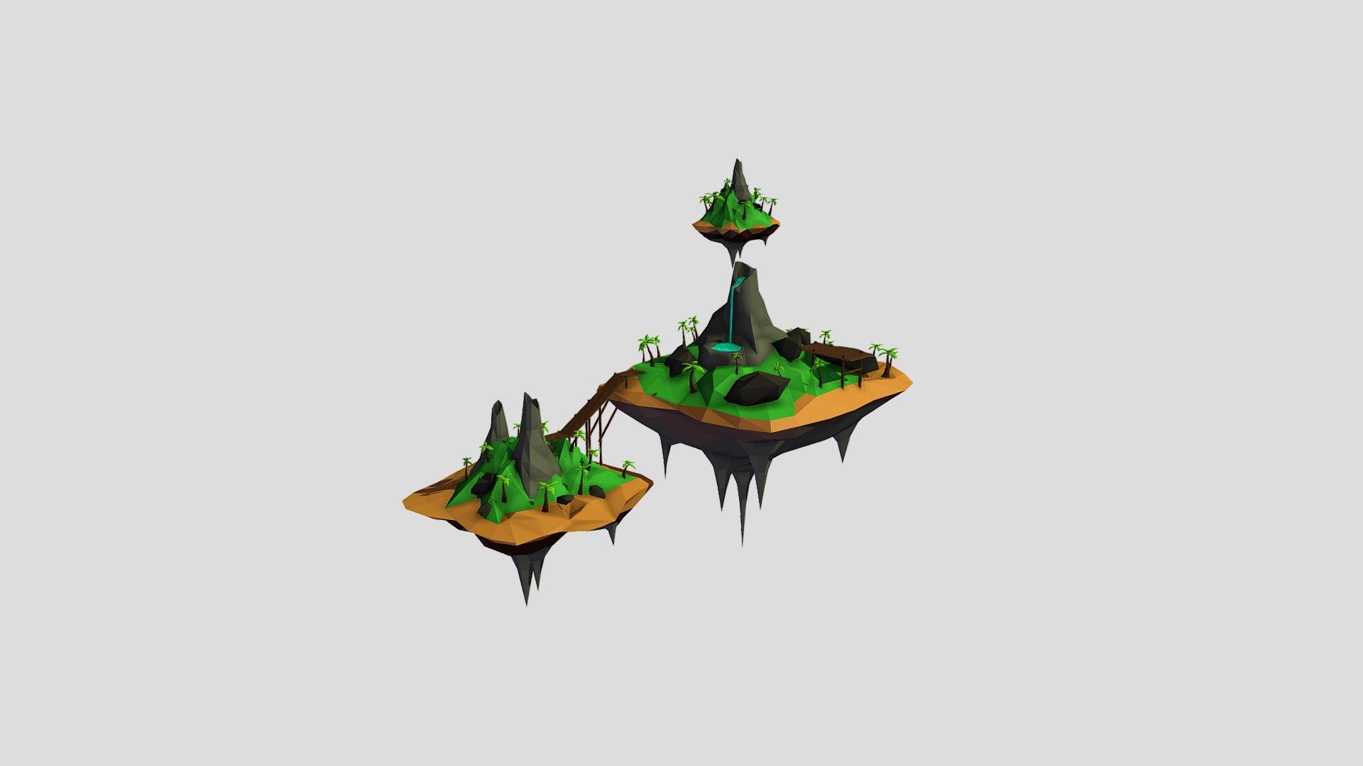 Floating Island - 3D model by Patrick_Roth (@Patrickroth) [faf7a53 ...