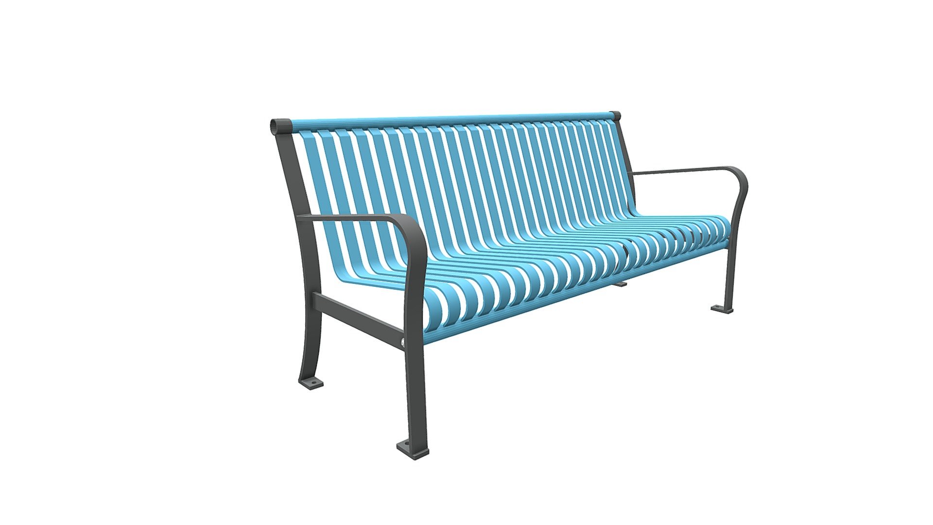 VT-SV6-AL - 6' Superior Bench with Back - 3D model by Henderson ...