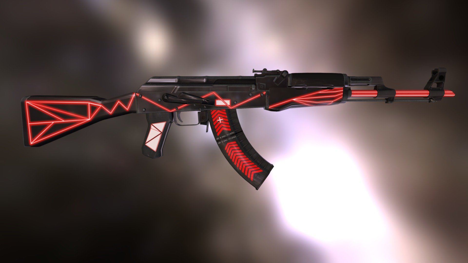 AK-47_Doomsday_Laser - 3D model by CJohnD [faf9912] - Sketchfab