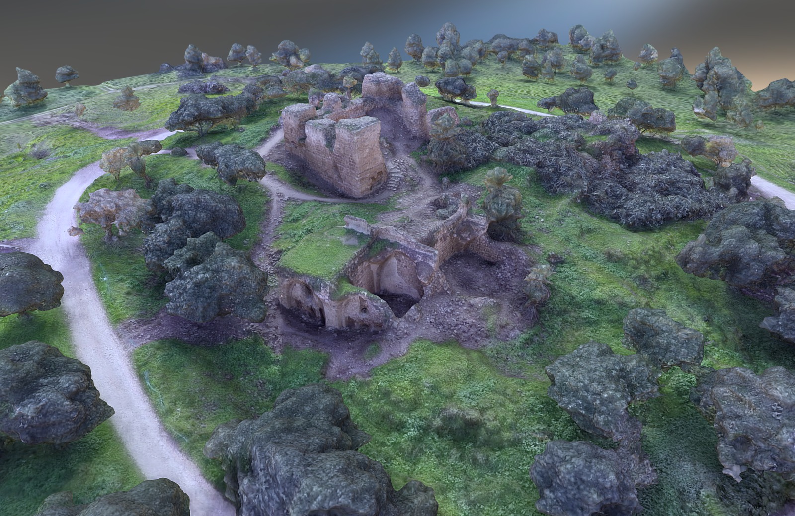 Qaqun - תל קאקון - 3D model by GeoDrones [fafa229] - Sketchfab