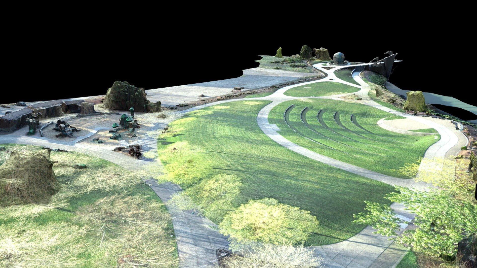 Riverfront Park - Object Capture - Full Detail - Download Free 3D model ...