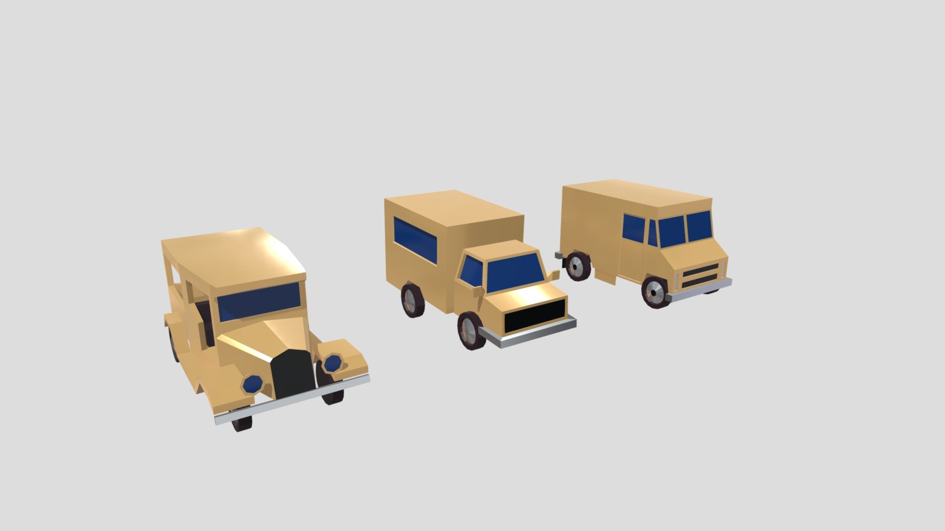 Low Poly Cars - 3D model by Fabio Abreu (@fagoabreu) [fafcb1b] - Sketchfab