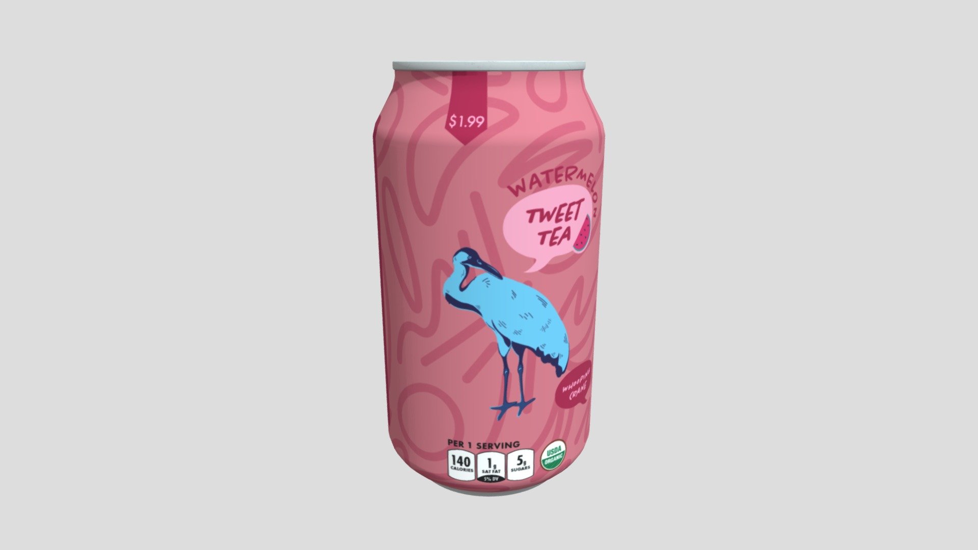 Tweet Tea Can 1 - 3D model by hdesousa [fafd2b8] - Sketchfab