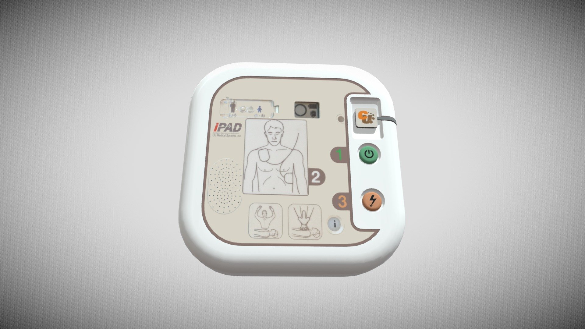 IPAD SP1 Automated External Defibrillator – AED - Download Free 3D model by R3D Reality ...