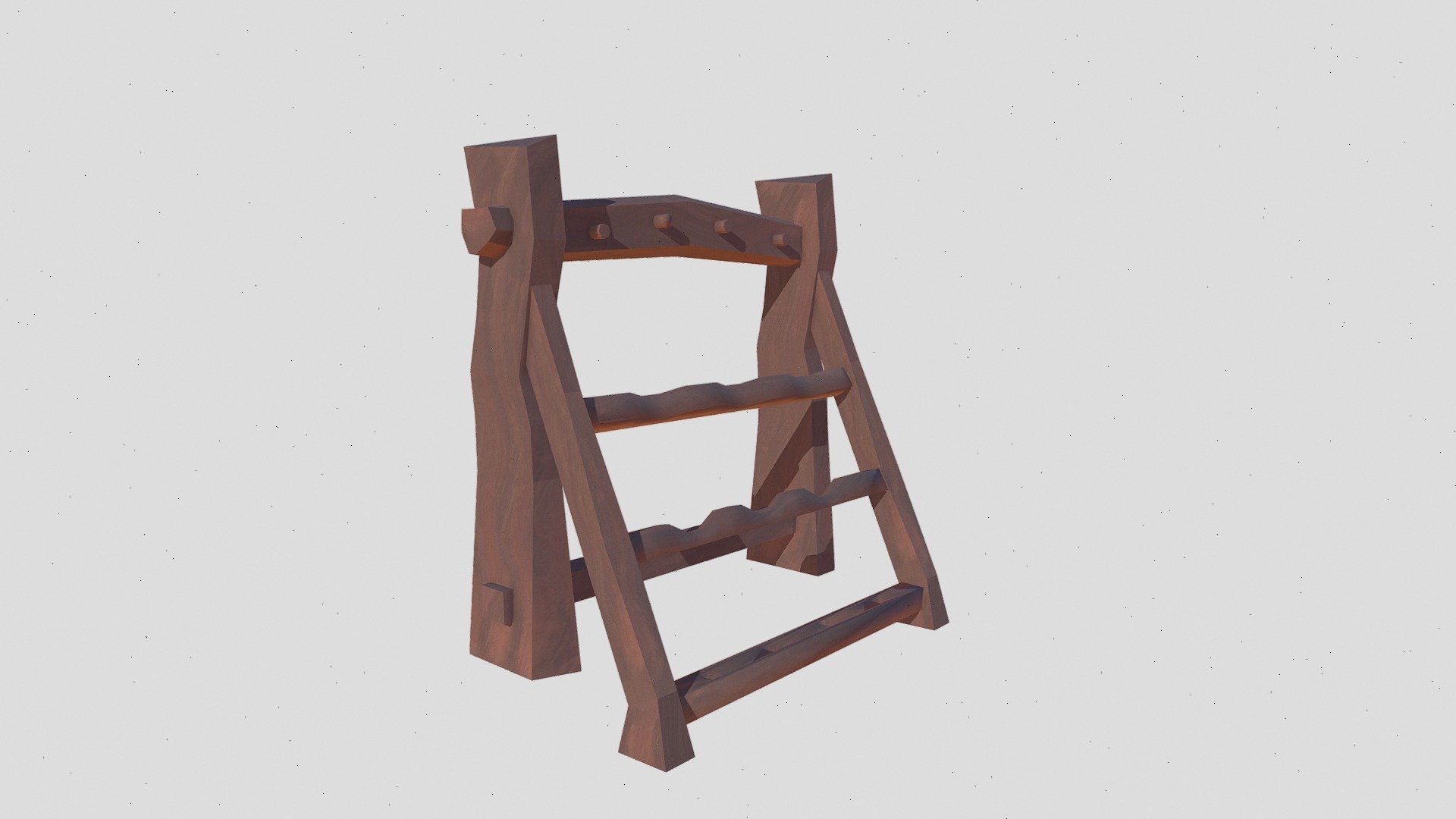 Low Poly Weaponrack - 3D model by Plague Design (@PlagueDesign ...