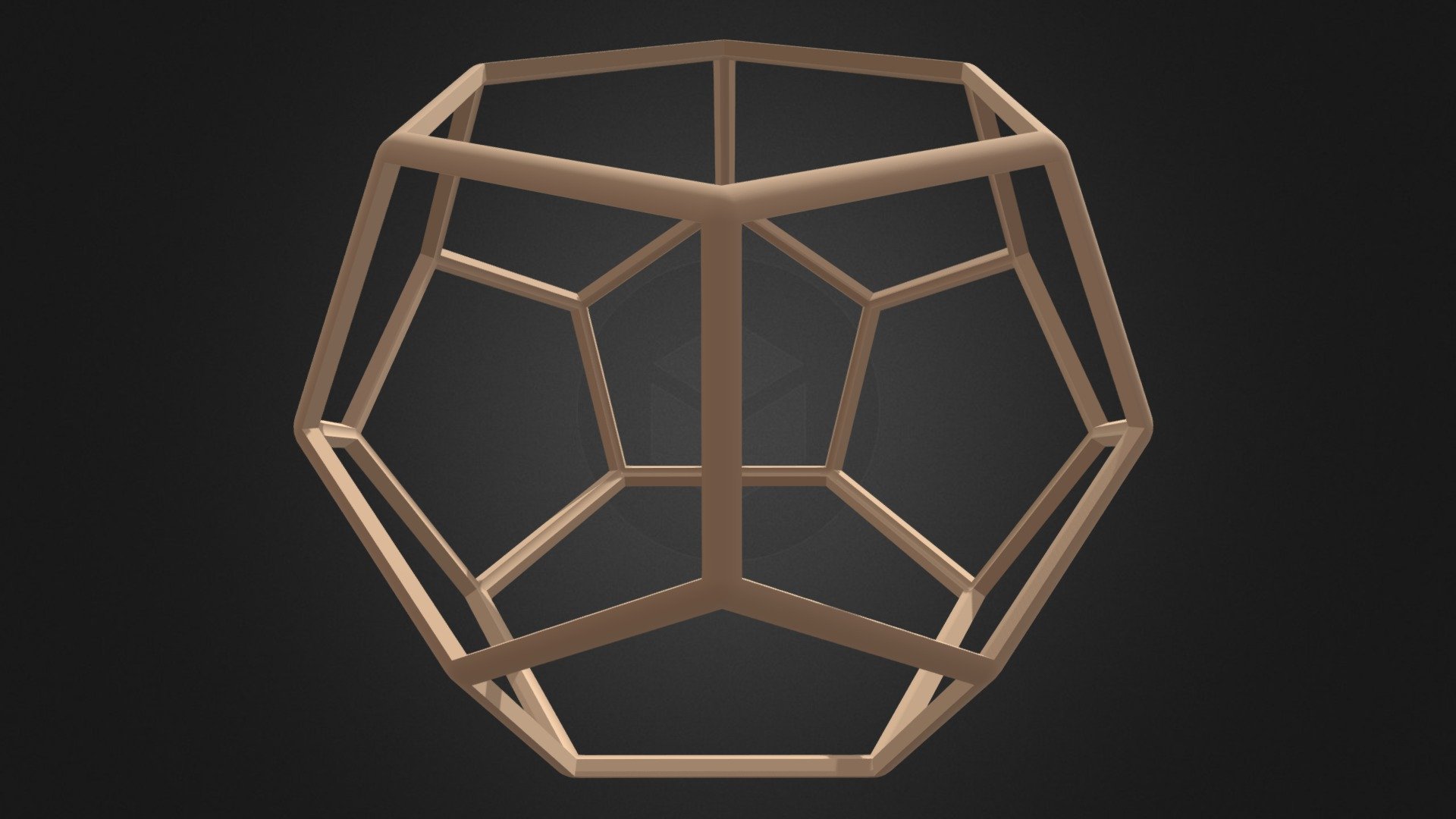 Wireframe Truncated Hexagonal Trapezohedron - Buy Royalty Free 3D model ...