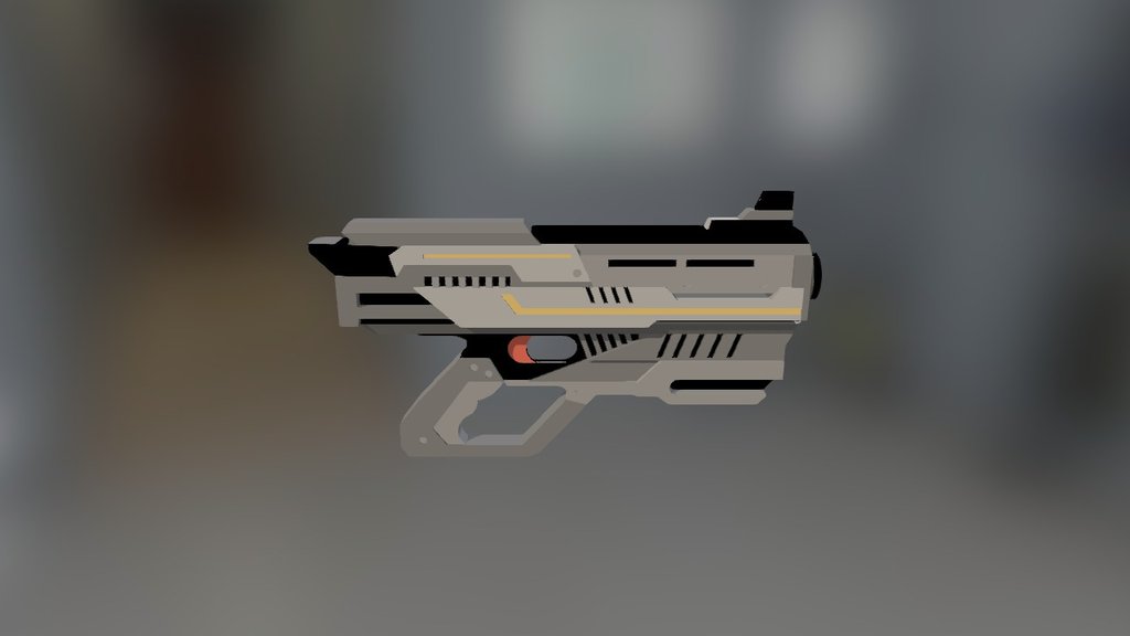 Gun - 3D model by kspudw [fb00215] - Sketchfab