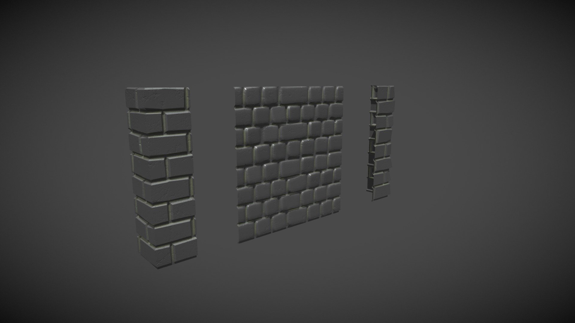 Walls - Modular Castle - 3D model by ewanwinter [fb0491b] - Sketchfab
