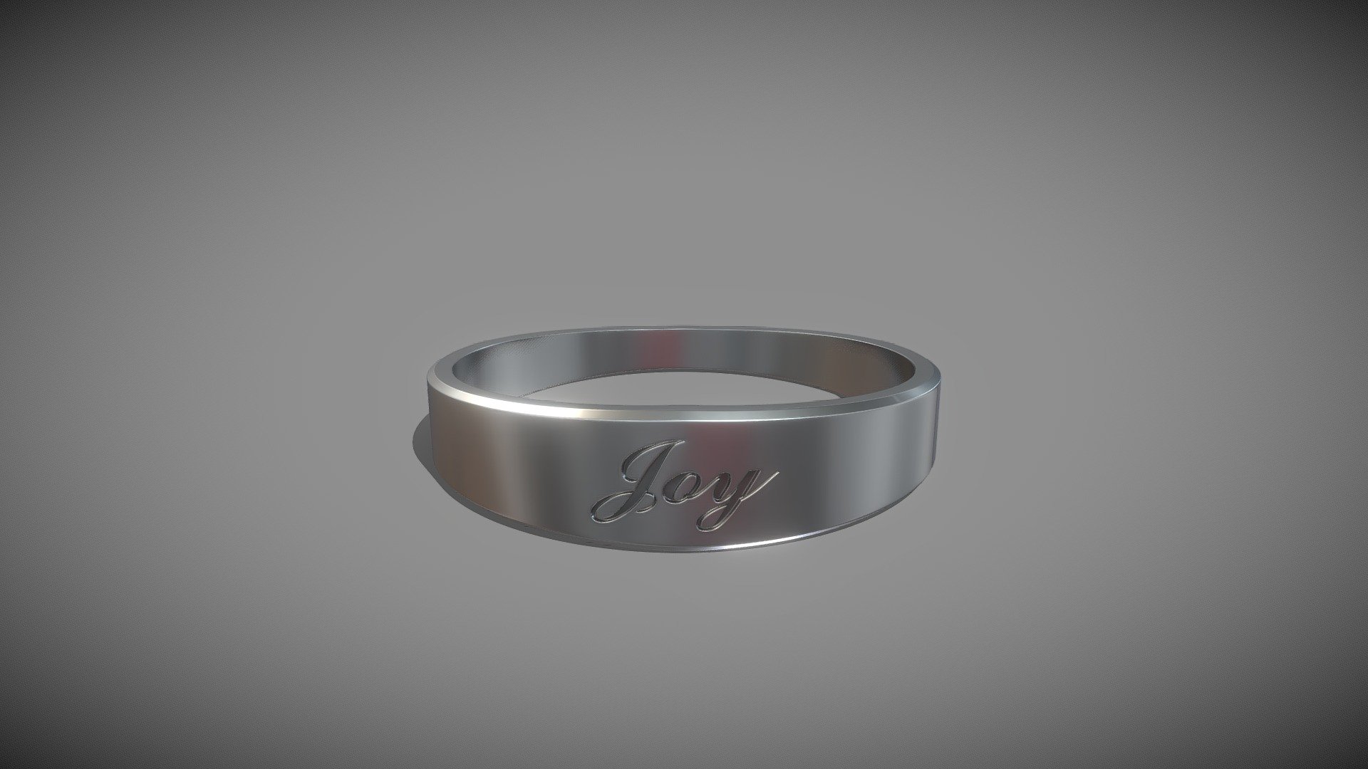Joy Ring Female Silver - Buy Royalty Free 3D model by Sandeep Choudhary ...