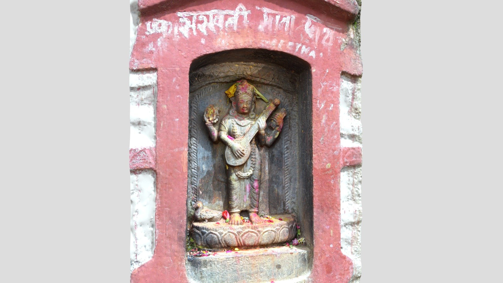 Saraswati Mata Of Matatirtha Kunda - High Poly - 3D model by Zarus.m ...