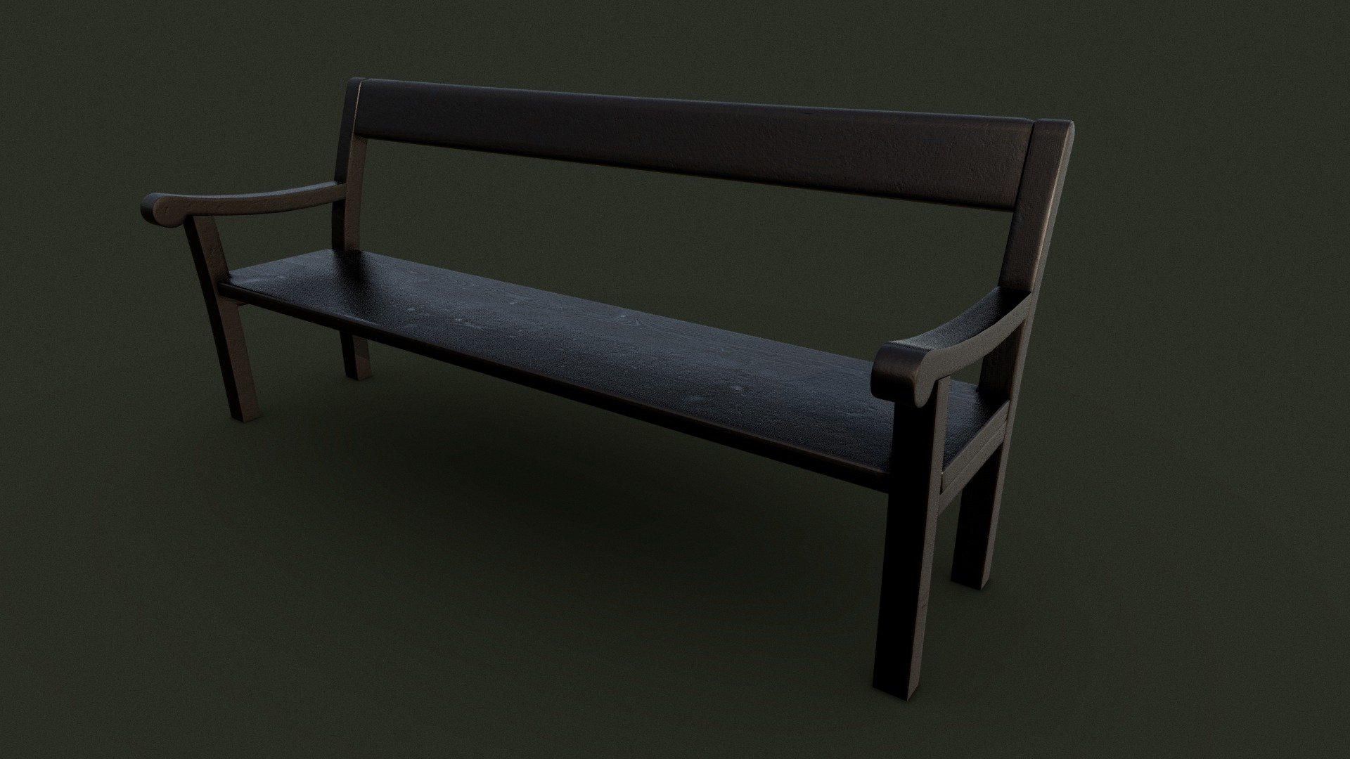 Bench_USSR_01. - Download Free 3D model by vasycrukov [fb0e072] - Sketchfab