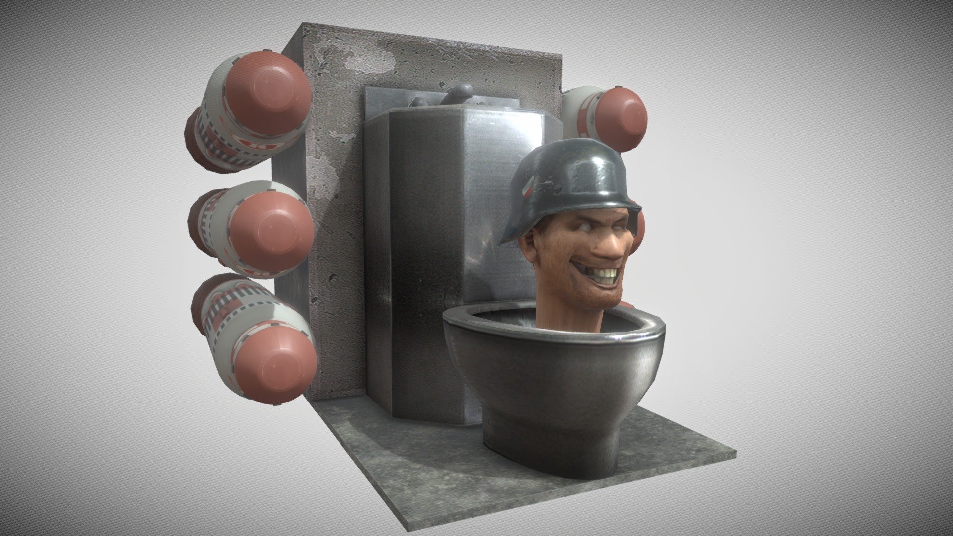 fast armored skibidi toilet - Download Free 3D model by photon (that one larry) (@Professor_E12 ...