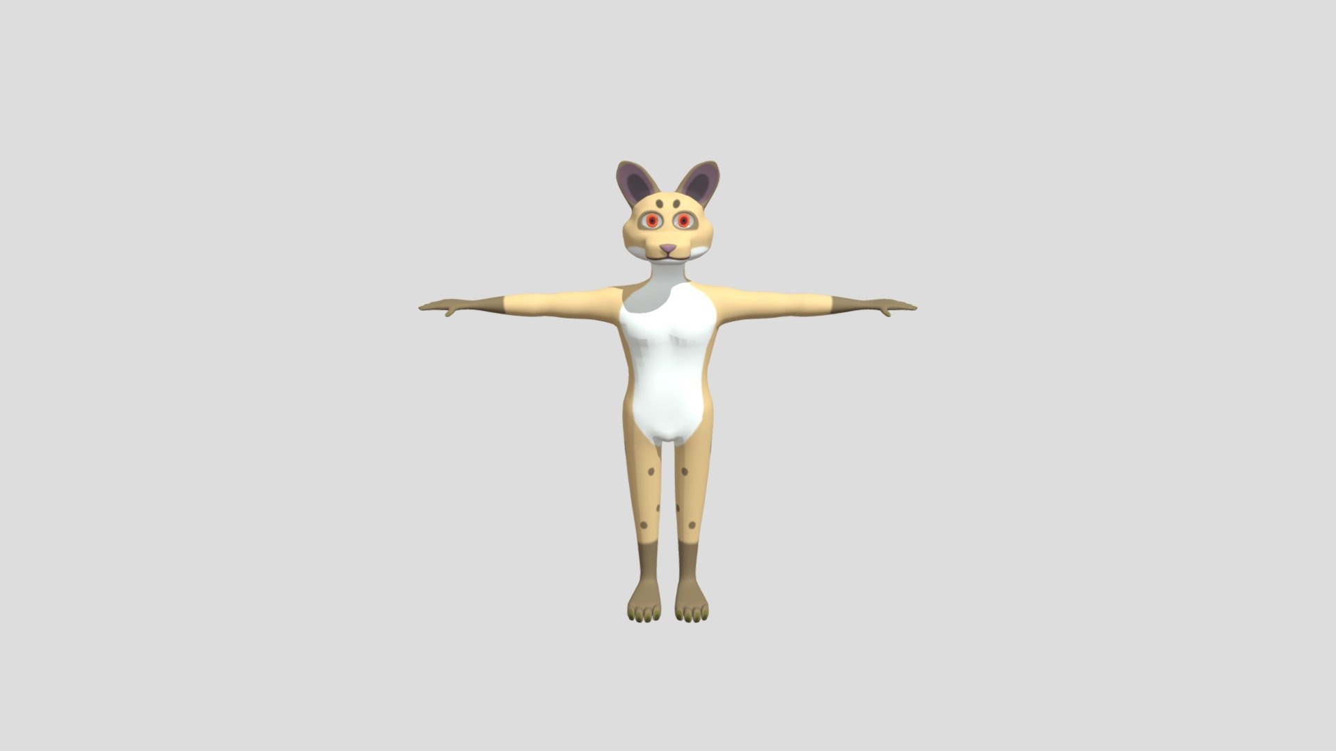 Improved Feline Anthro Character - Download Free 3D model by ...