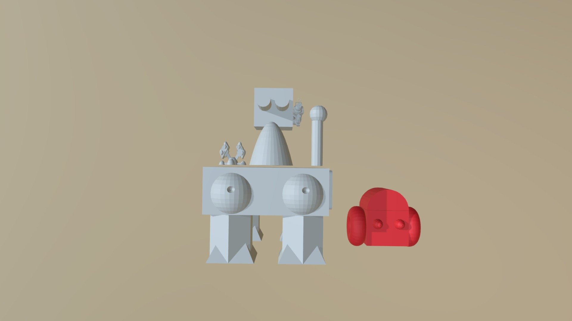 Hi, robot. - 3D model by Ben0355 [fb106d9] - Sketchfab