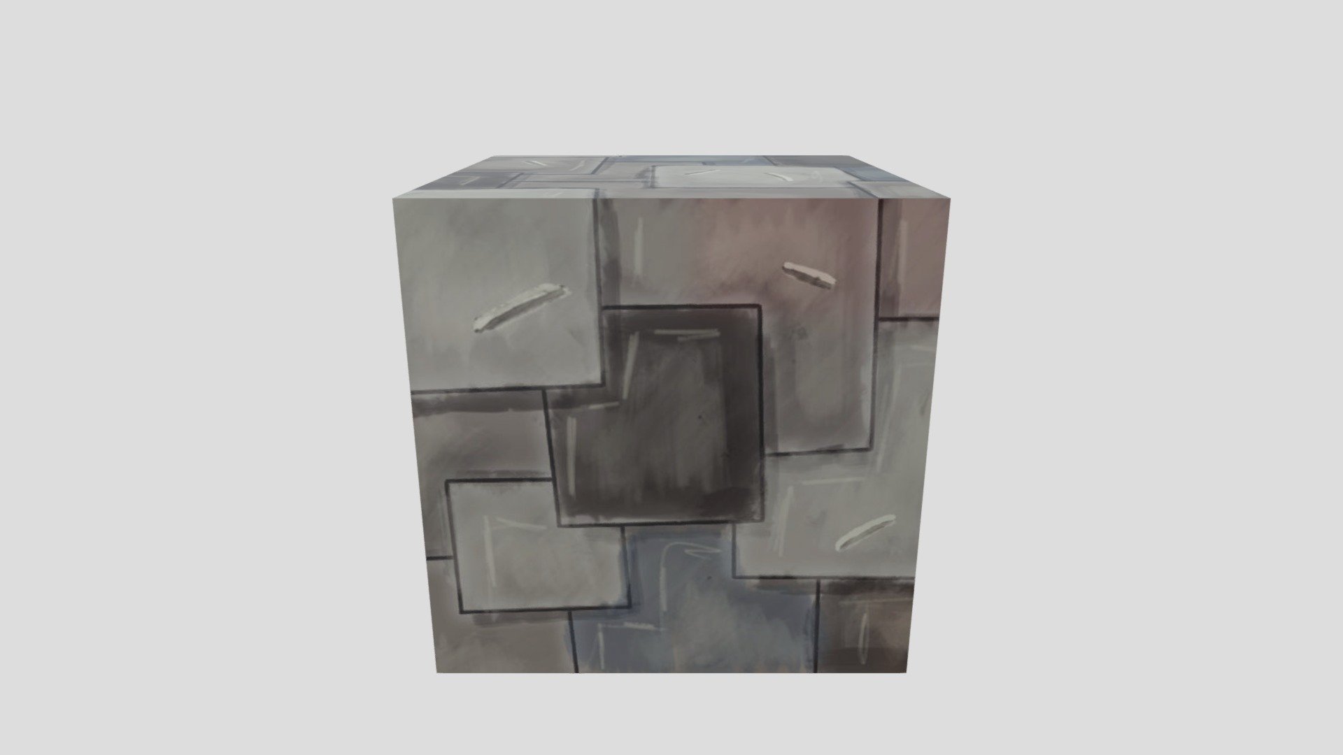 Metal Cube - 3D model by Jakub Gajewski FG (@jakubgfg) [fb10d3a ...