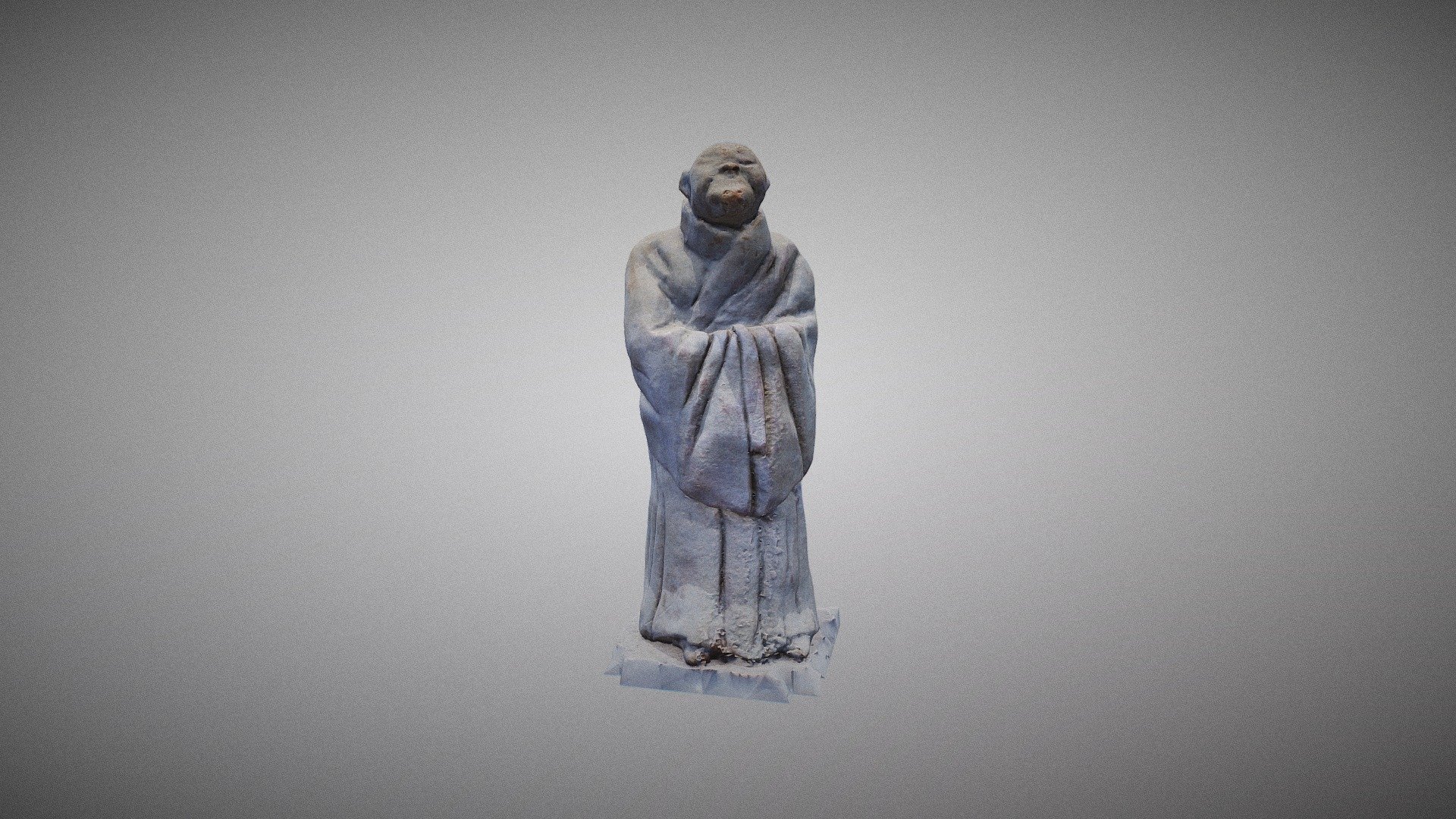 Monk Statue - Download Free 3D model by MoWC (@museumofworldcultureSwe ...