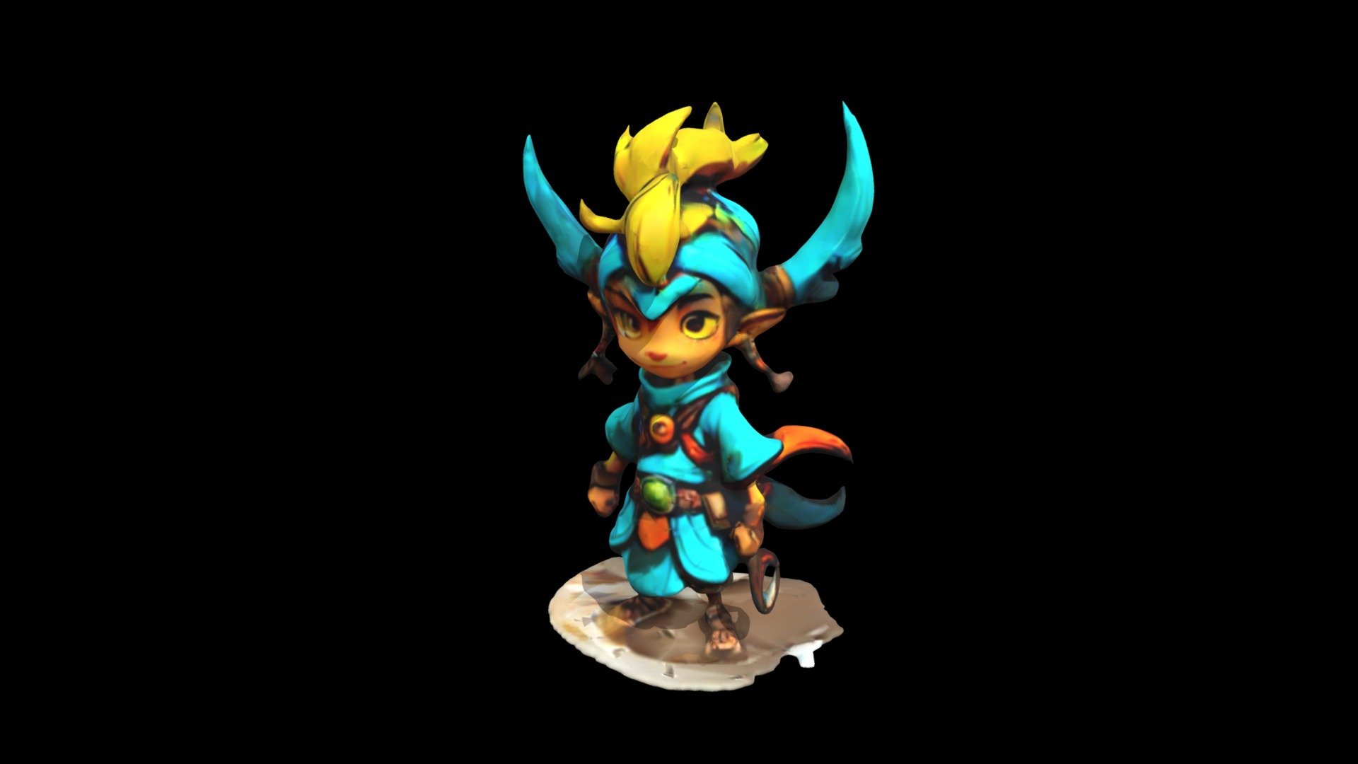 A Cartoon Network character inspired fantasy cha - Download Free 3D ...