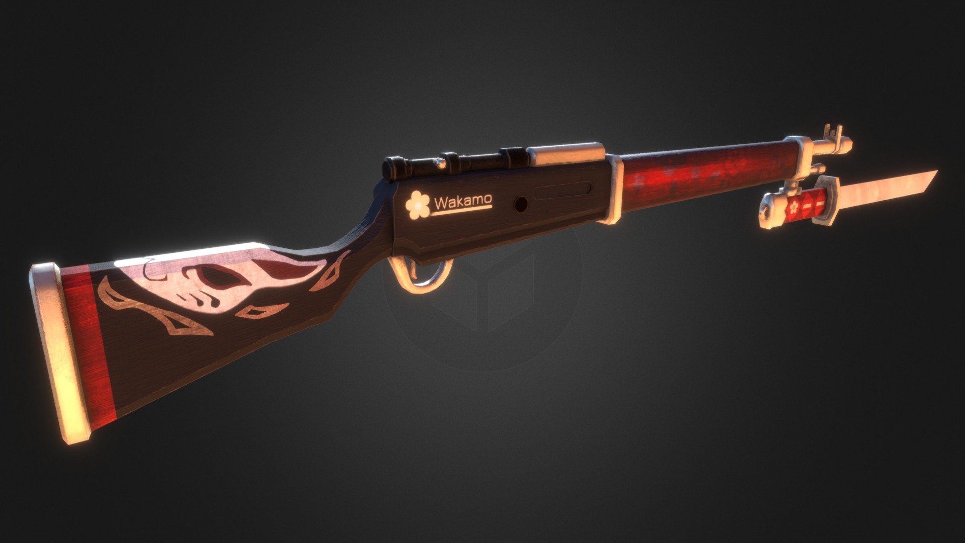 Type_99 ( Wakamo weapon ) - 3D model by snrnsrk5 [fb157a6] - Sketchfab