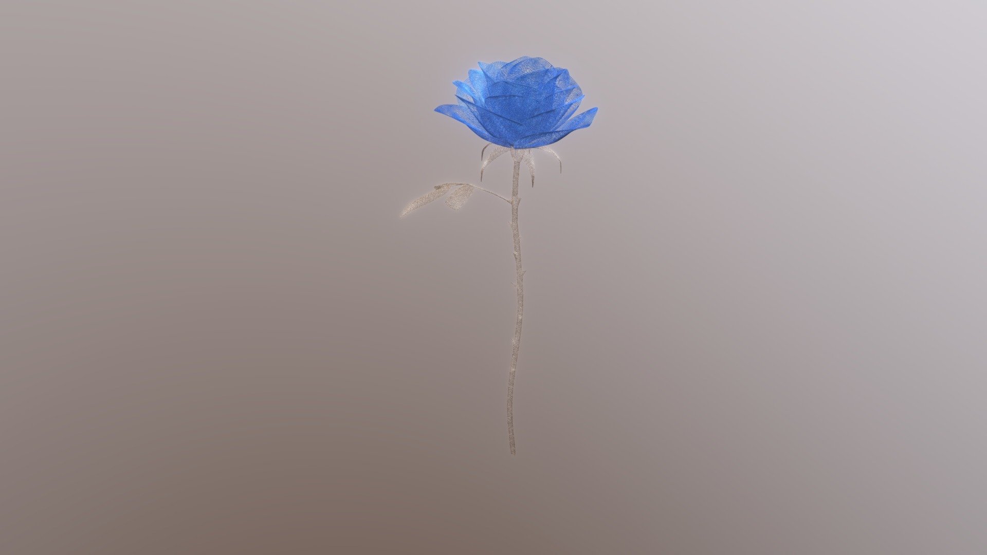 Rose -Blue- - 3D model by minato_dataka [fb16450] - Sketchfab