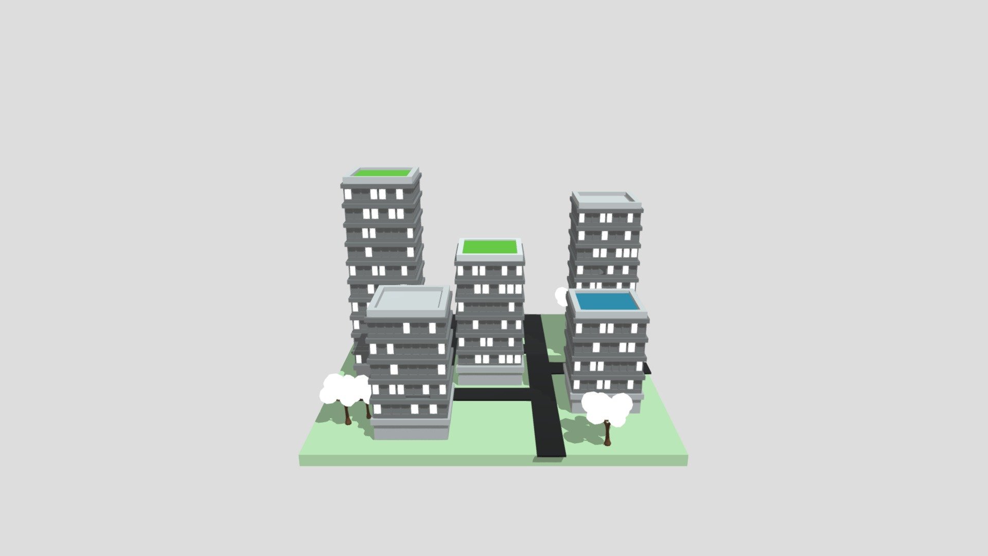 City + boom - 3D model by joppeoonk [fb17834] - Sketchfab