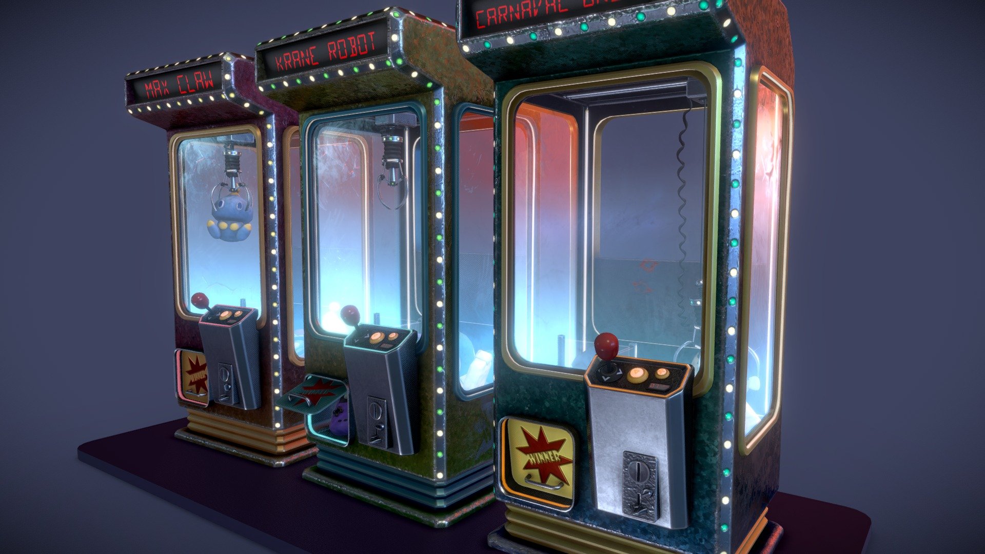 Claw Machine | Arcade Hall - Buy Royalty Free 3D model by Mar Ami 👺 ...