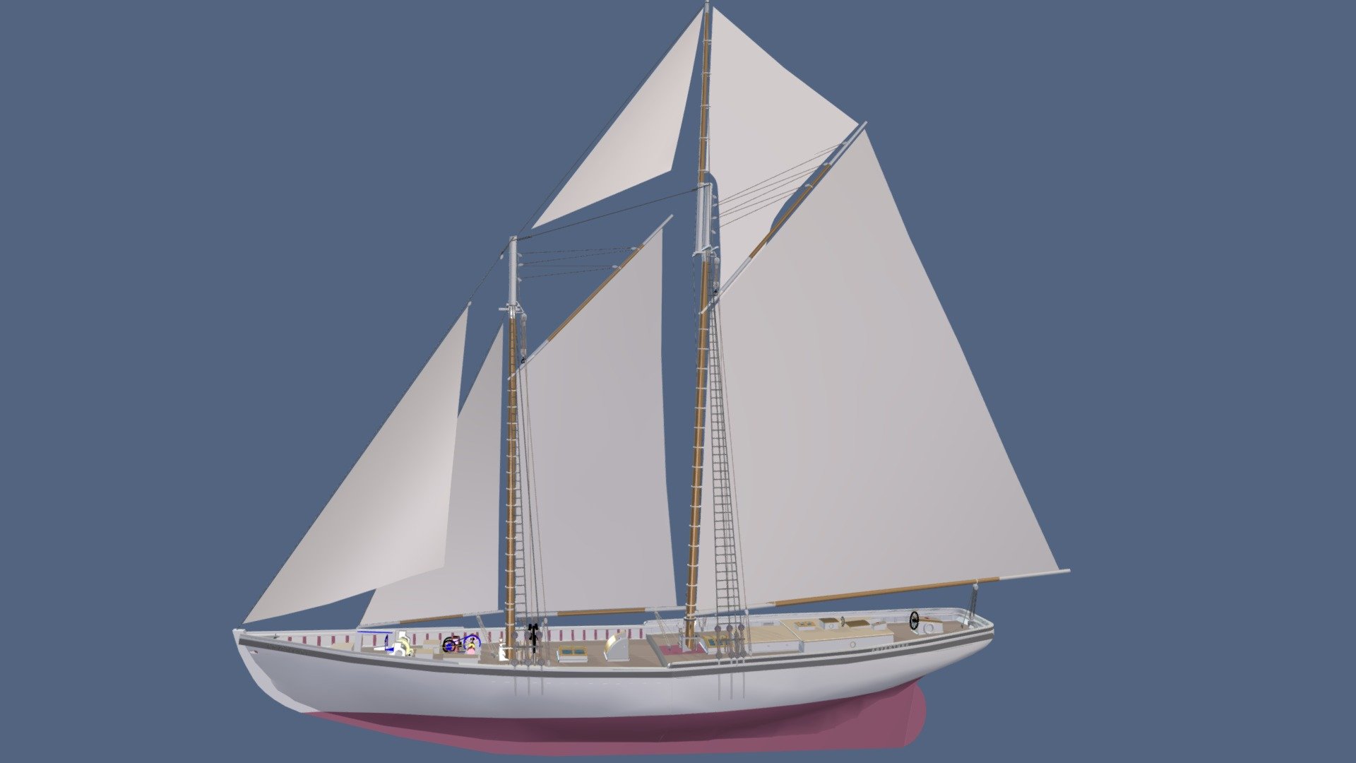 Schooner Adventure - 3D model by TonyM (@tmallia) [fb1ceec] - Sketchfab