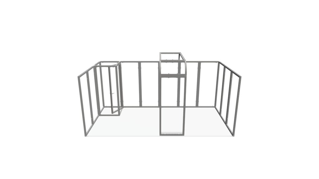U-STAND 6X3M with storage+arch_ForRender - 3D model by beMatrix ...