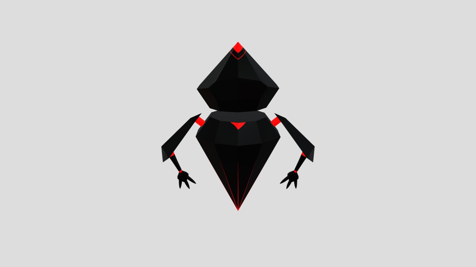 Diamond robot - 3D model by AnneLotte [fb1e283] - Sketchfab