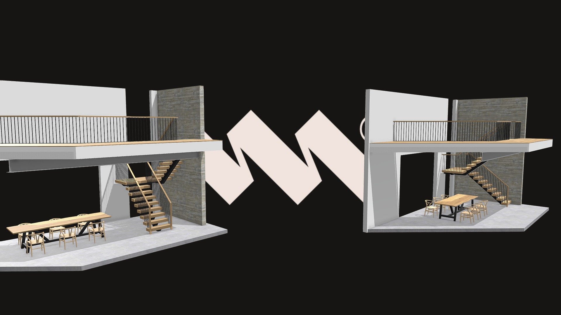Brodie - Staircase Visual - 3D model by The Metal Staircase Company ...