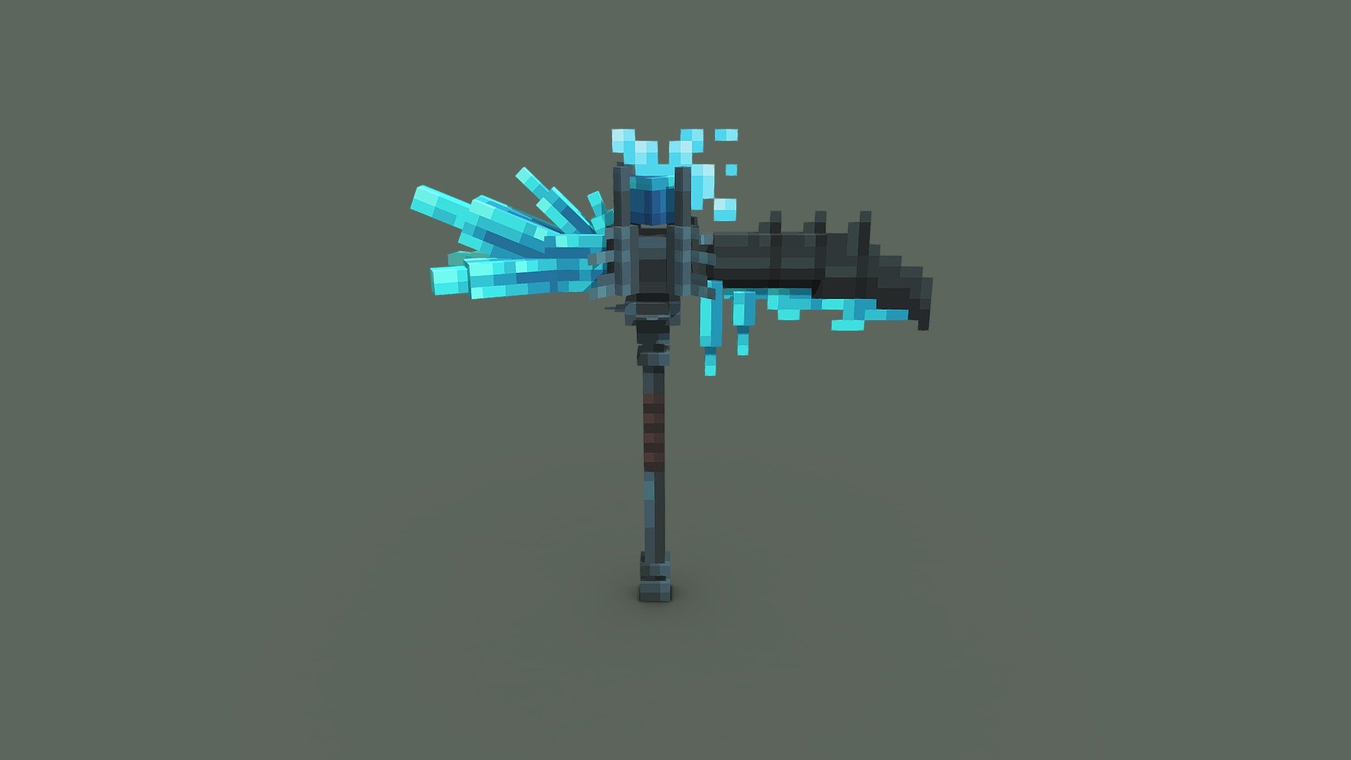 Bluefire Pickaxe - 3D model by Sam McLaughlin (@BhunaBoy) [fb2148d ...