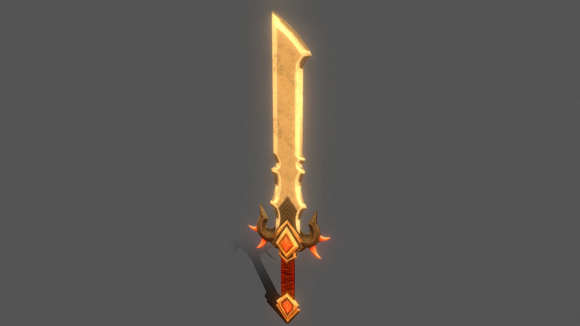 Sword Stylized Lowpoly Game Asset - Buy Royalty Free 3D model by ...