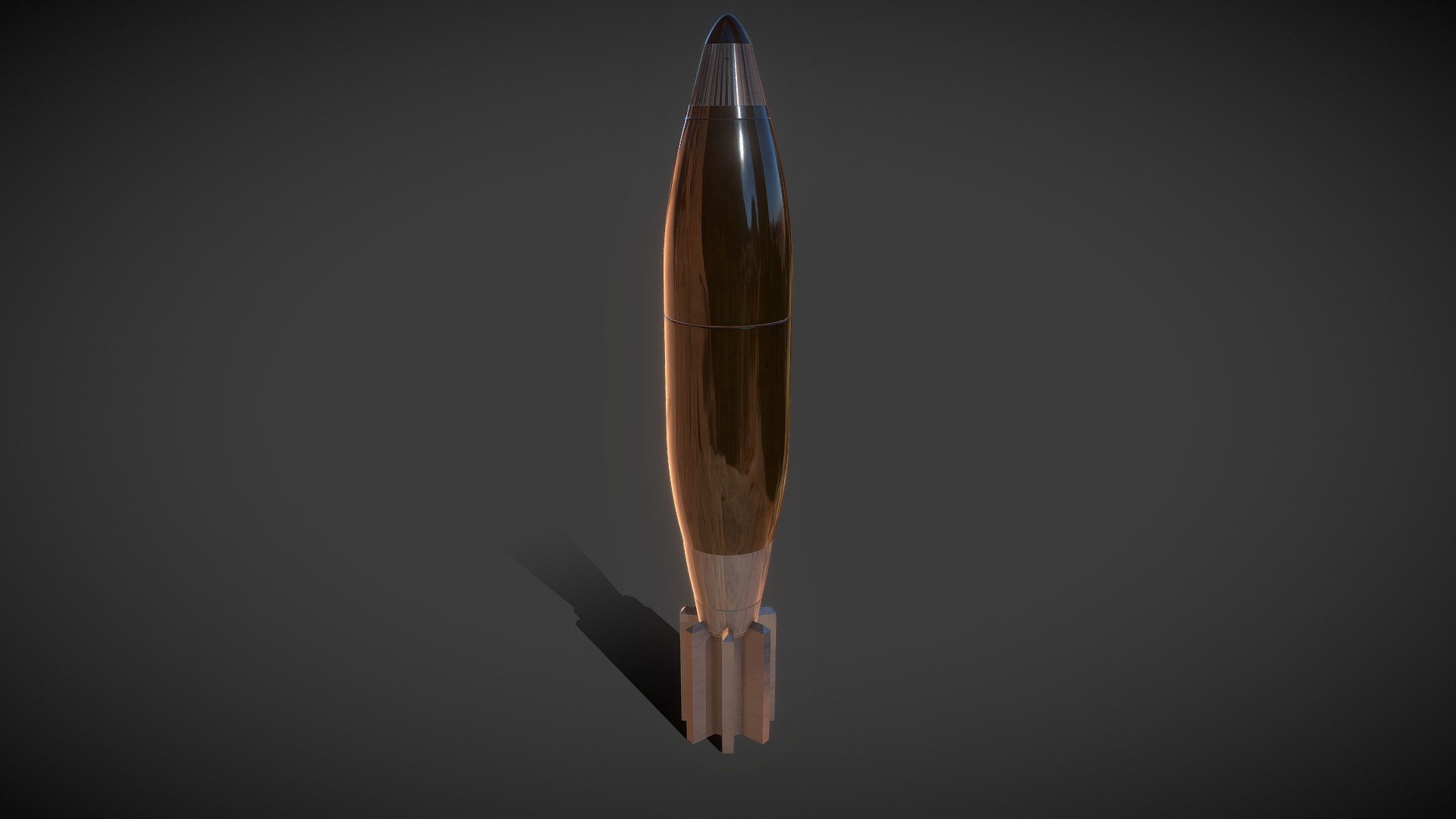 120mm HE-T Cannon Bullet - Download Free 3D model by Black Hole M. PR ...
