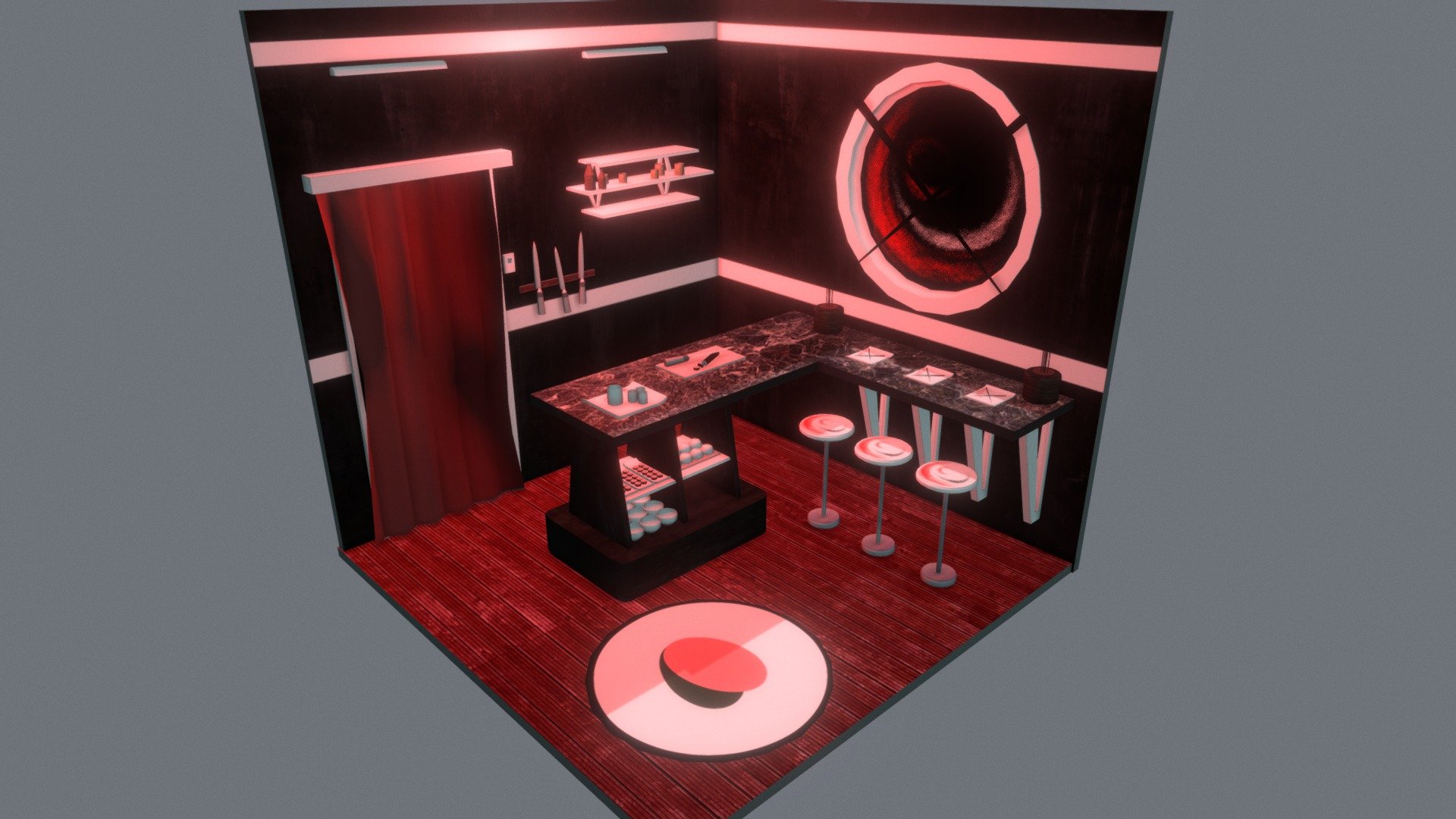 Isometric Japanese Sushi Restaurant - 3D model by yukileo04 [fb2625e ...