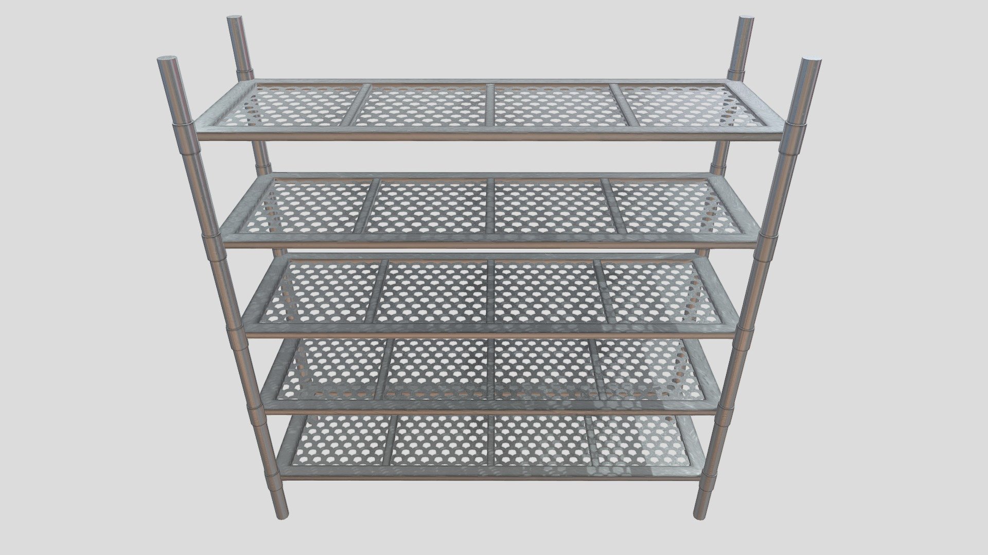 Metal shelf rack - Download Free 3D model by Logan S. (@Logan_S ...