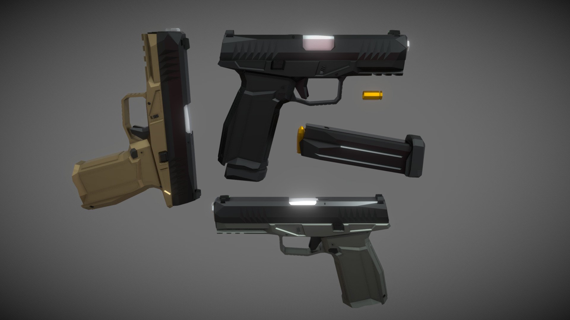 low-poly AREX Delta Gen 2 L, M, X - Download Free 3D model by D_U ...