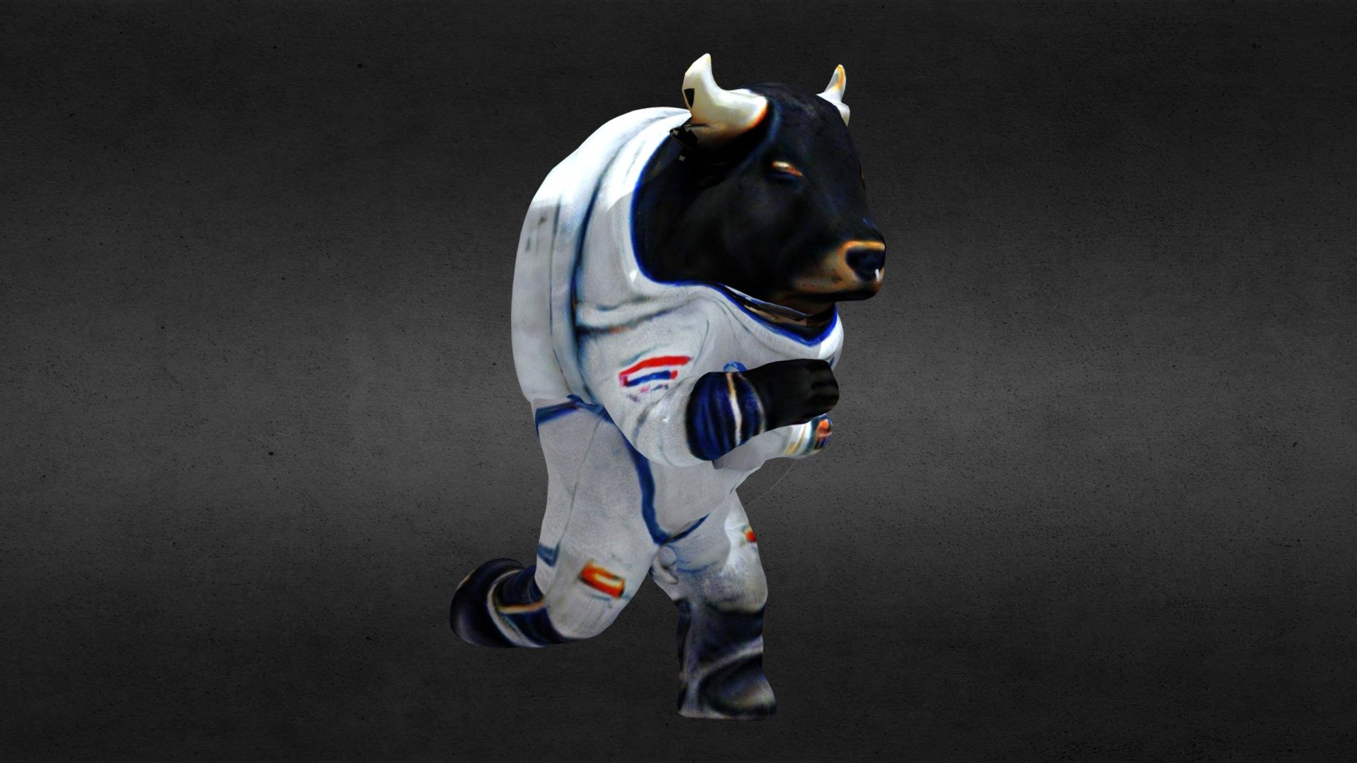 Bull Run Astronaut - Buy Royalty Free 3D model by GAM3D (@gam3d.engine ...