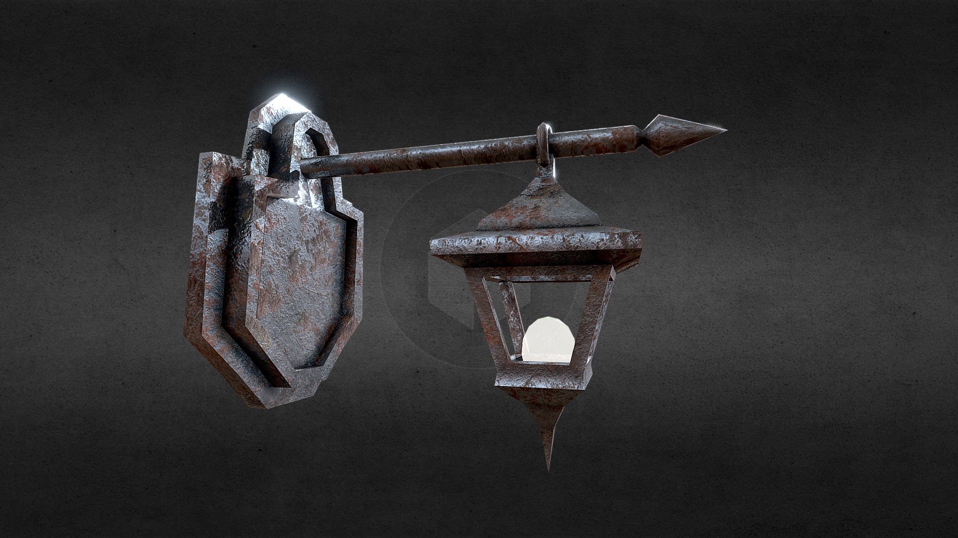 old rusty Lantern | Low Poly | Game Asset - Buy Royalty Free 3D model ...