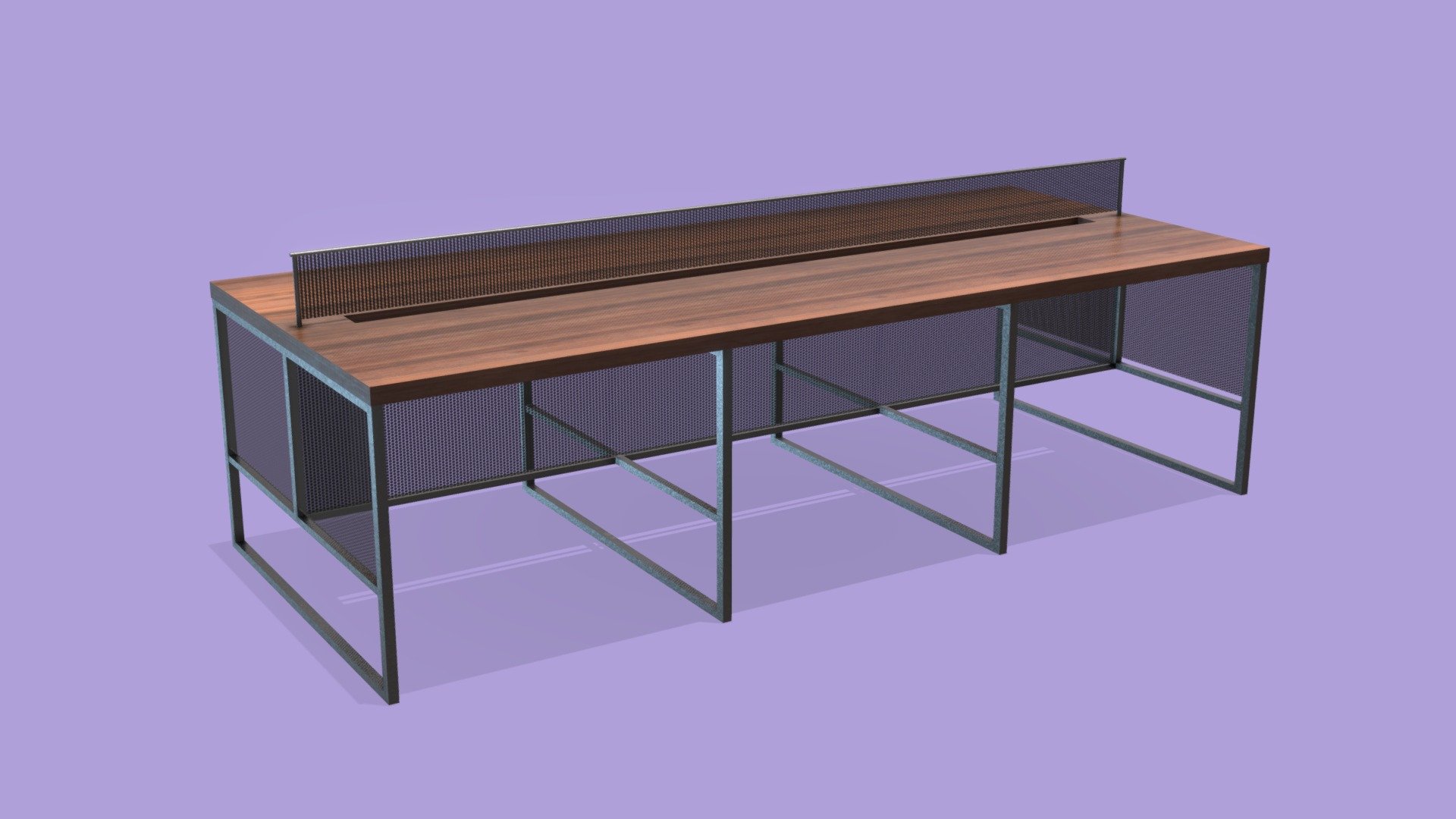 Co-Working Table - Buy Royalty Free 3D model by AntiquesScanning ...