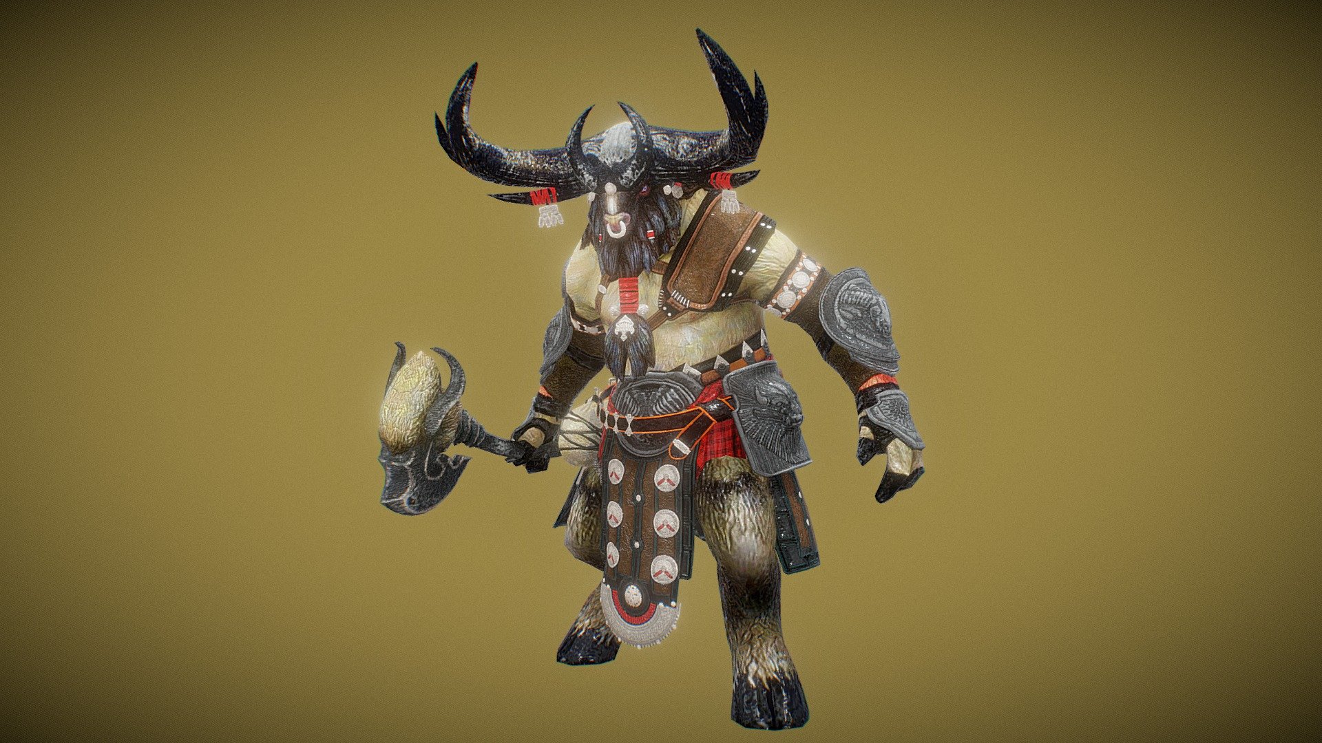 Armor minotaur - Buy Royalty Free 3D model by Luna Studio (@StudioLuna) [fb2fa08] - Sketchfab Store
