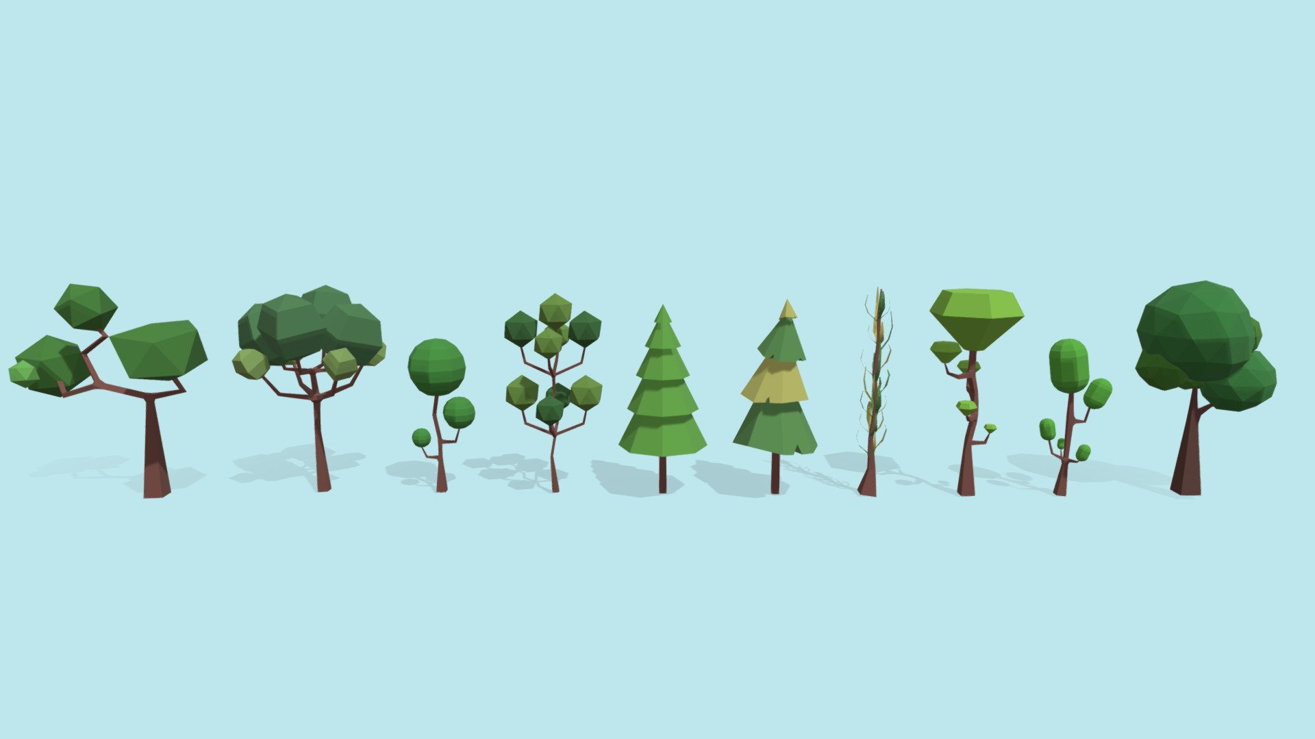 Low Poly Trees - 3D model by Sanket Joshi (@Sanket_Joshi) [fb3055d ...