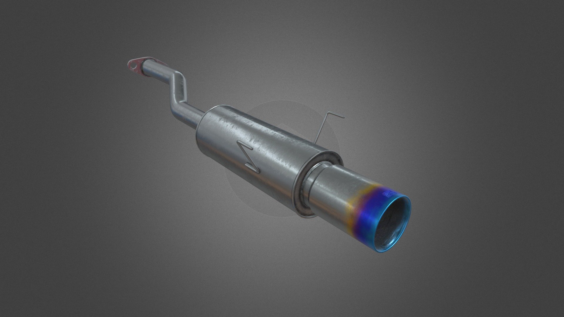 Titanium Exhaust - 3D model by pjscottartist [fb30b05] - Sketchfab