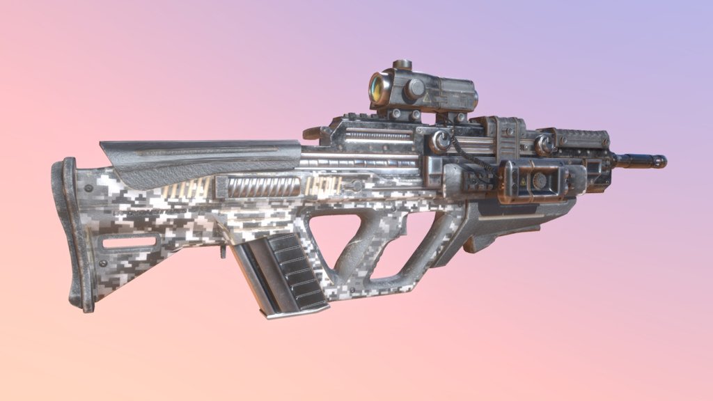 Assault Rifle - Portal Wars - 3D model by iram360 [fb34cf8] - Sketchfab