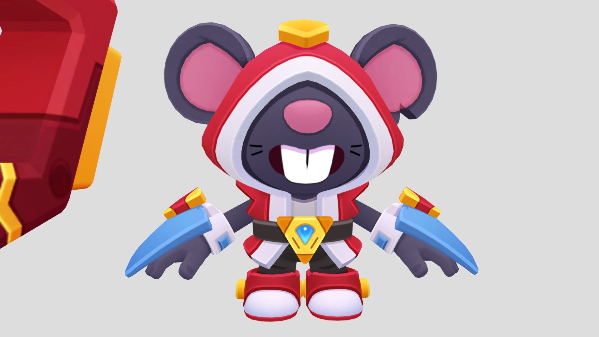 Moon Driller Moe Brawl Start 3d Model With Bones - Download Free 3D ...