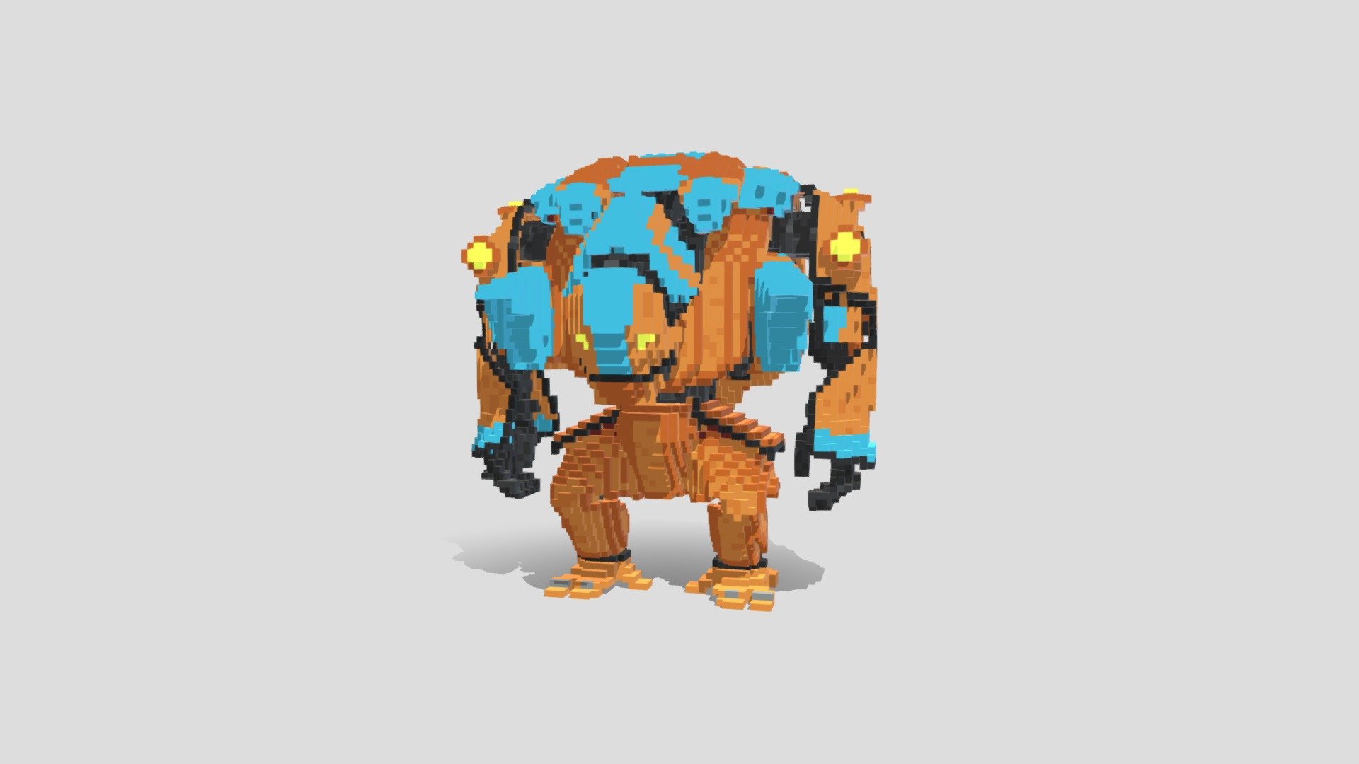 Robot (Voxel) - 3D model by Amirreza Nasiri (@amirrezans) [fb3b6c9 ...