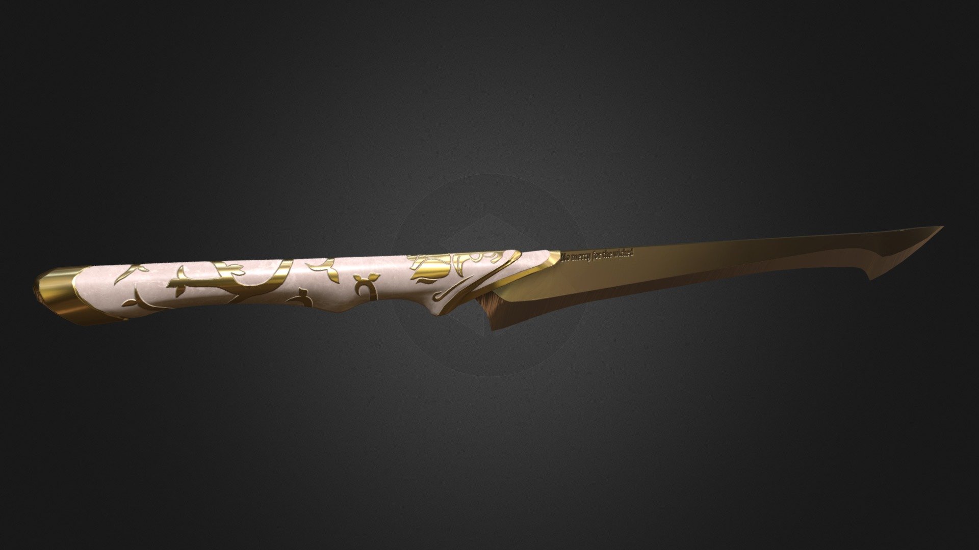 Gold Rose Greatsword - 3D model by Christian Carter ...