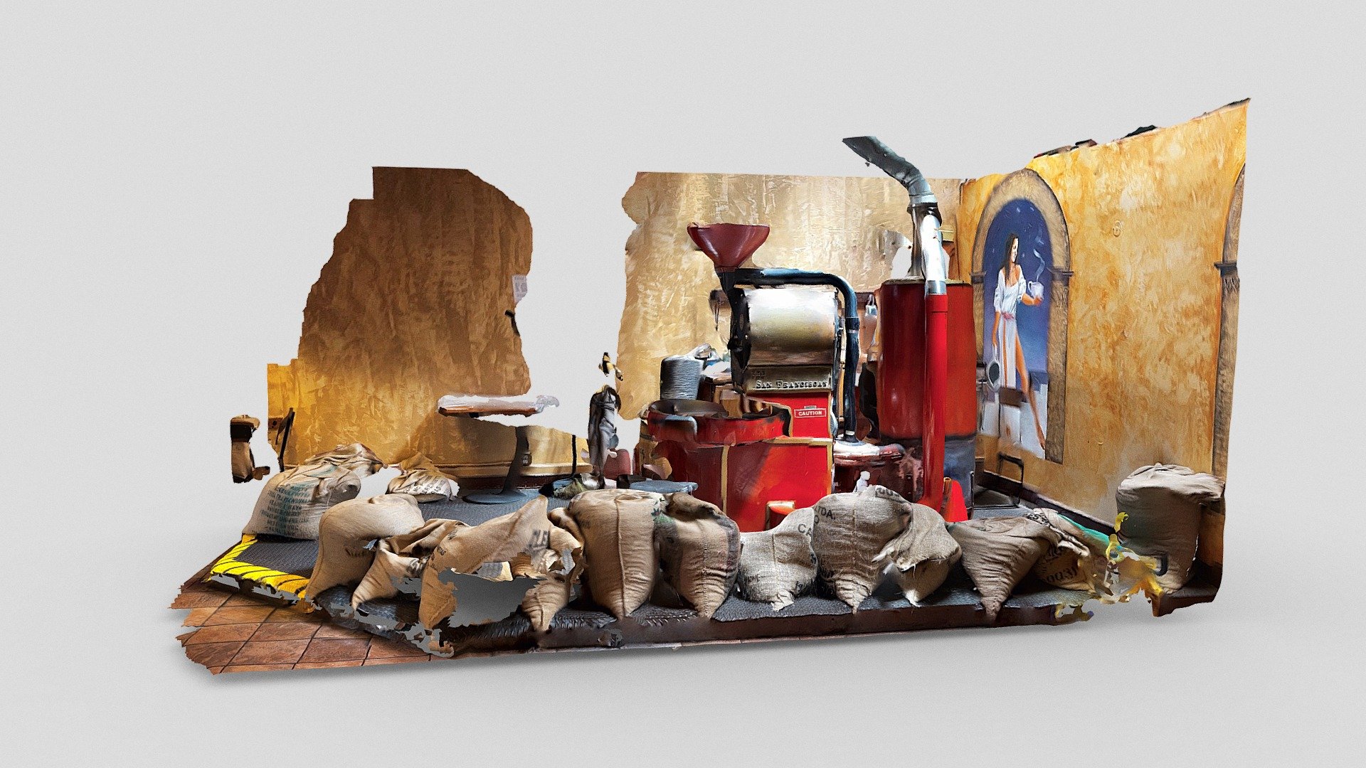 Coffee roasting machine in San Francisco - Download Free 3D model by ...