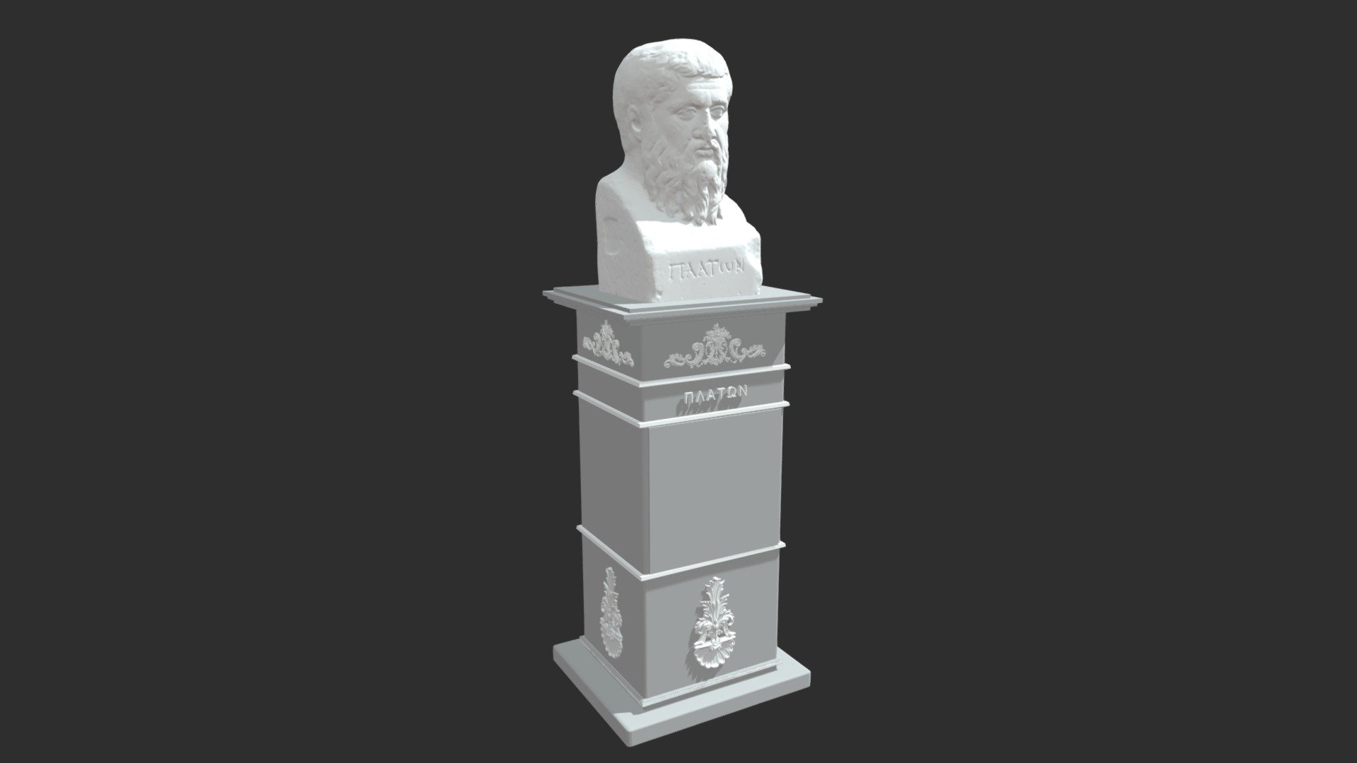 Plato bust - 3D model by heptapolis [fb3deee] - Sketchfab