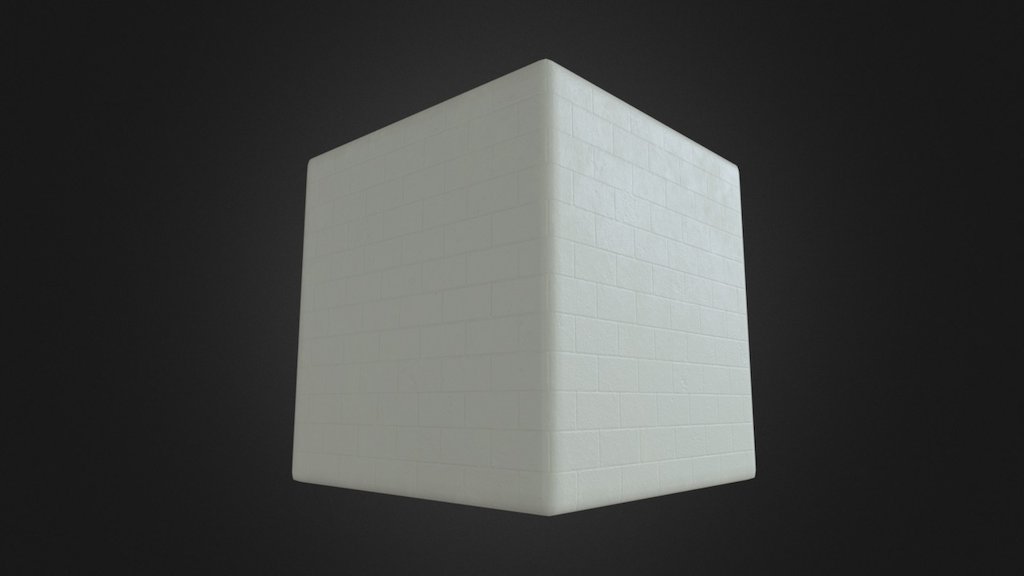 Painted Concrete Bricks - 3D model by workman3d [fb40134] - Sketchfab